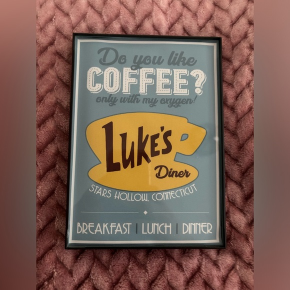 Wall Decor | Gilmore Girls Lukes Diner Small Picture Frame Euc | Poshmark